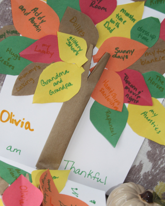 Thanksgiving Kid’s Craft – Kid’s Thankful Tree – A Spotted Pony